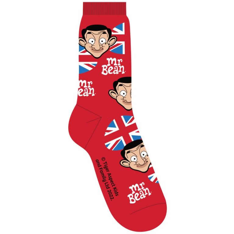Mr Bean Union Jack Men’s Socks – Spike Leisurewear