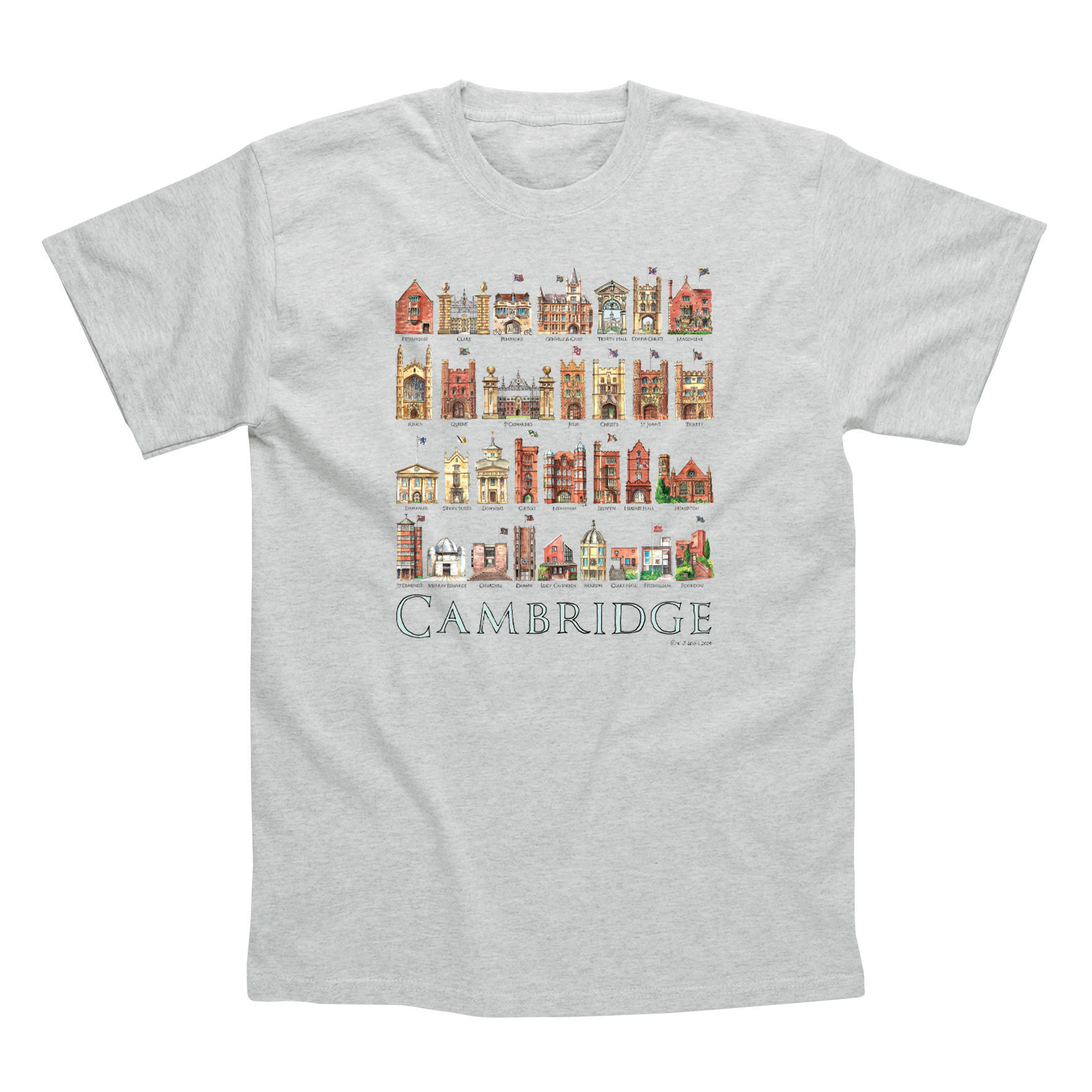 Cambridge Colleges T-Shirt – Spike Leisurewear
